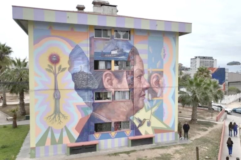 Mural en pleno barrio y actividades artísticas - Web Diario La Región